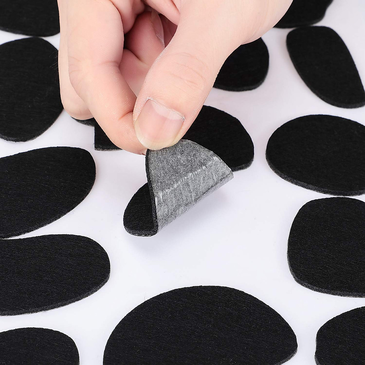 WILLBOND Dalmatian Dog Ear Headband, Bow Tie, Tail Set with 4 Sheets Adhesive Felt Circles Felt Pads for Halloween DIY Projects Costume Party Decorations Supplies