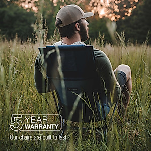 Helinox Beach Chair Lightweight, Lower-Profile, Compact, Collapsible Camping Chair, Black, with Pockets