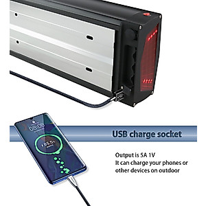 Joyisi Ebike Battery 48V 20AH Lithium Ion Battery with Charger, USB Port and Taillight, Electric Bike Battery for 1000W 750W 500W 250W E-Bike Motor Kit