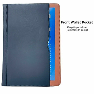 S-Tech 10.2 Case for Apple iPad 9th Generation 2021 / iPad 8th Generation 2020 / iPad 7th Generation 2019 - Leather Card Holder Wallet Magnetic Smart Cover Auto Sleep/Wake Stand with Pencil Holder