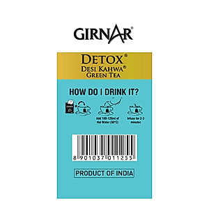 Girnar Detox Green Tea, (36 Teabags)