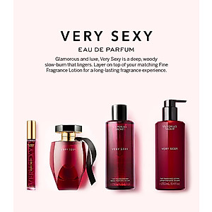 Victoria's Secret Very Sexy 3 Piece Luxe Fragrance Gift Set: 1.7 oz. Eau de Parfum, Travel Lotion, & Candle