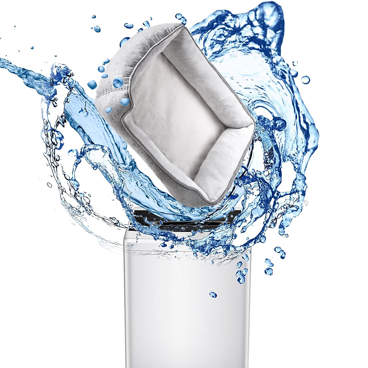 long rich rectangle bolster Pet Bed, Dog bed medium size, Gray With, 25x21x8 Inch (Pack of 1) (HCT-REC-005)