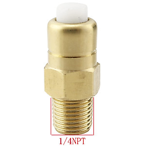 LQ Industrial Pressure Washer Thermal Relief Valve Kit 1/4 NPT Thermal Relief Valve for Power Washer, Pressure Washer Pump