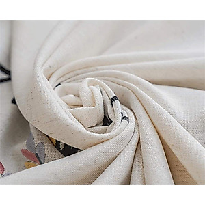 Tablecloth Polyester Fabric Tablecloths Rectangle Table Cover for Kitchen Dining Tabletop Decoration Table Cloths for Party, Holiday, Christmas, Buffet，Ruffles (Blue//Yellow/Grey, 55"×94"--140×240cm)