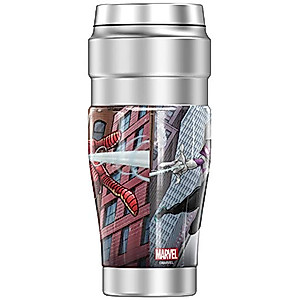 THERMOS MARVEL - Spider-Man Spider Team STAINLESS KING Stainless Steel Travel Tumbler, Vacuum insulated & Double Wall, 16oz