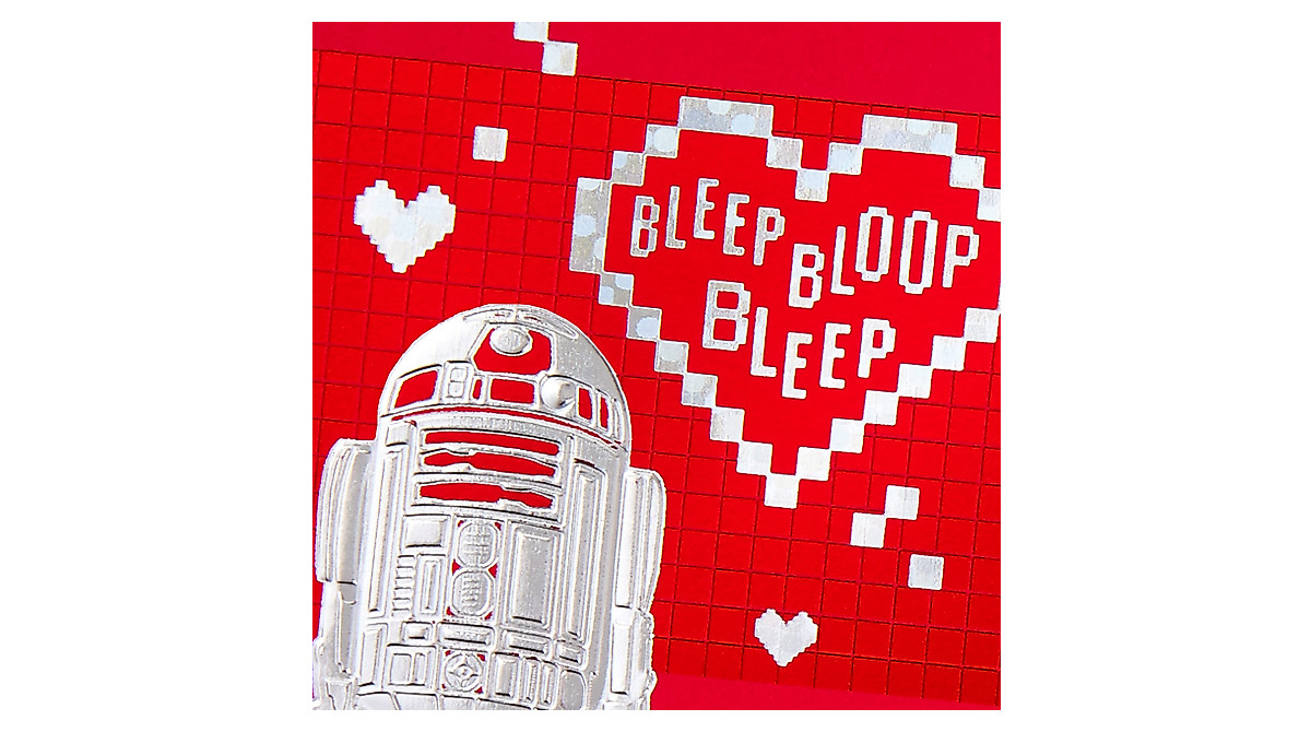 Hallmark Star Wars R2-D2 Valentine's Day Card