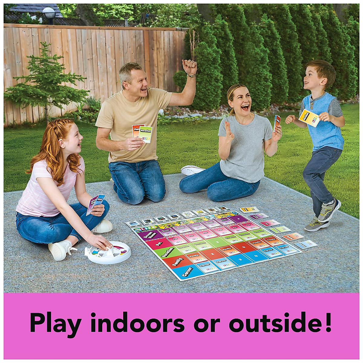 The Game of Life, Giant Edition Family Board Game Indoor/Outdoor Fun Game with Big Oversized Gameboard Cards Spinner, for Adults and Kids Ages 8 and up