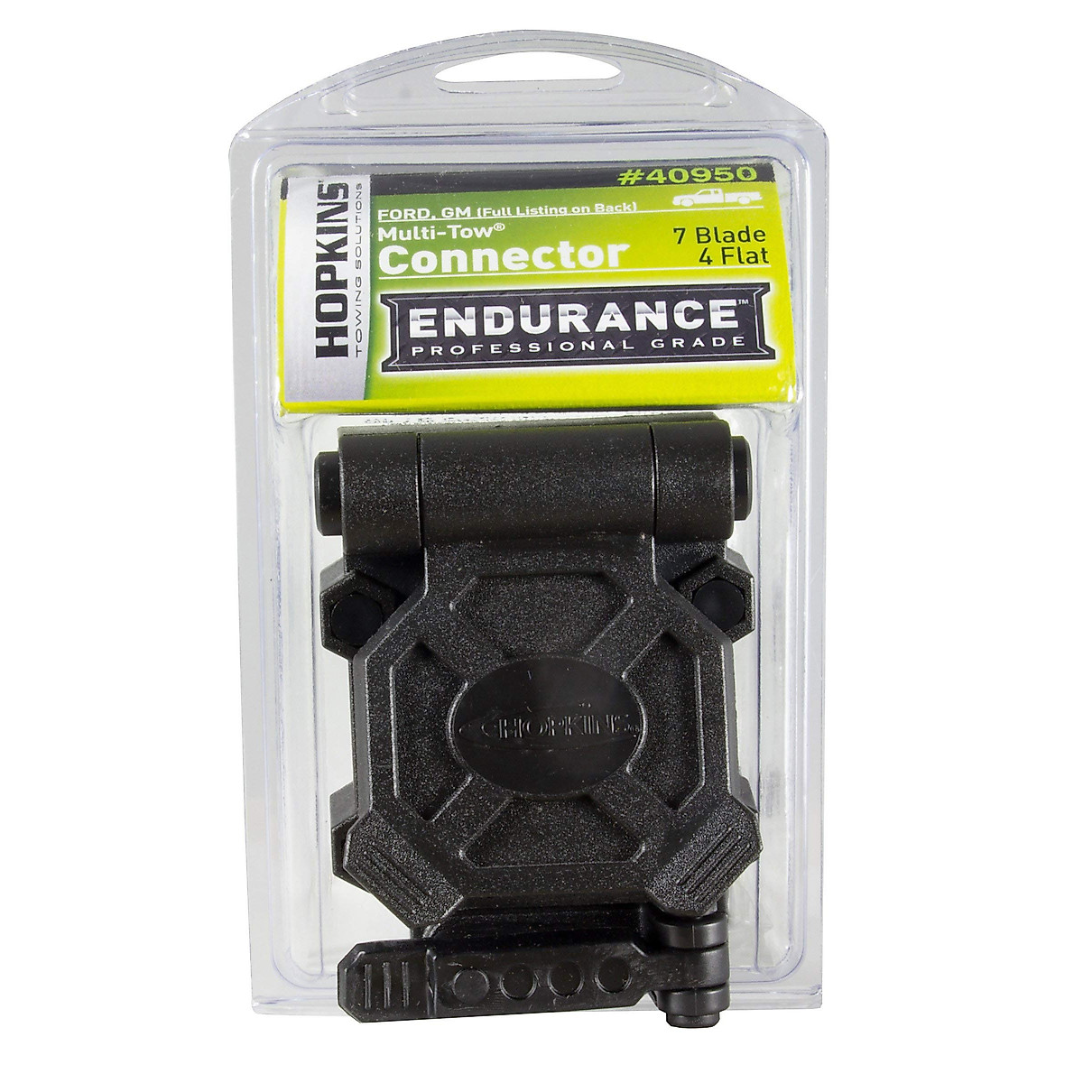 Hopkins Towing Solutions Endurance 40950 Multi-Tow 7 Blade and 4 Flat Vehicle Wiring Kit, Black