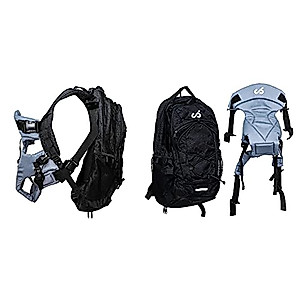 JP Copilot CarrierPak – 3-in-1 Baby Carrier, Diaper Bag, and Backpack, Black (8-30lb Carrier)