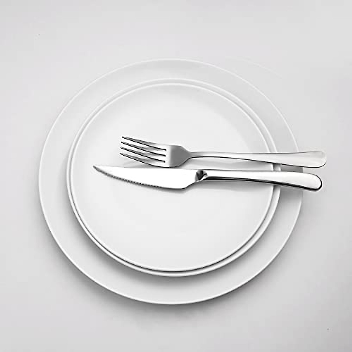 iboodi Cream White Porcelain Dessert Plates for Restaurant and Kitchen Set of 6 (6.5 Inches)