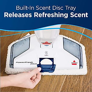 Bissell Steam Mop, Steamer, Tile, Hard Wood Floor Cleaner, 1806, Sapphire Powerfresh Deluxe