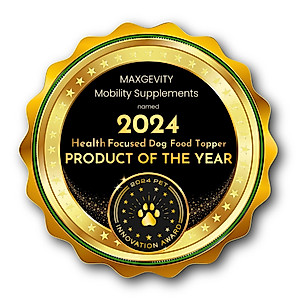 MAXGEVITY Mobility, Hip & Joint Support Meal Topper with Glucosamine & Green Lipped Mussels, Live Probiotics, Pre & Postbiotics, Digestive Enzymes, and Antioxidants | Up to 90-Day Supply