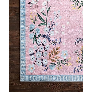 Loloi Rifle Paper Co Palais Rose/Sky 7'-6" x 9'-6" Area Rug