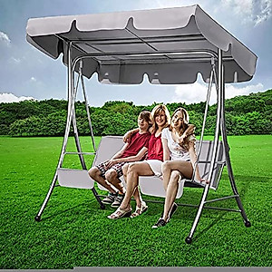 Swing Top Cover Universal Replacement Canopy for Garden Swing Seats,Swing Chair Cover Outdoor Waterproof Swing Cover Replacement,Garden Outdoor Furniture Swing Chair