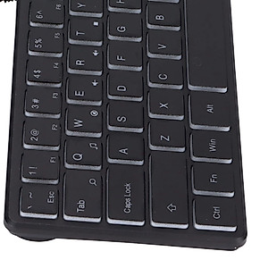 CUIFATI Wired Gaming Keyboard, Abs Material, 3 Kinds of Backlight Effects, Can Be Carried Around, and Can Save Table Space.