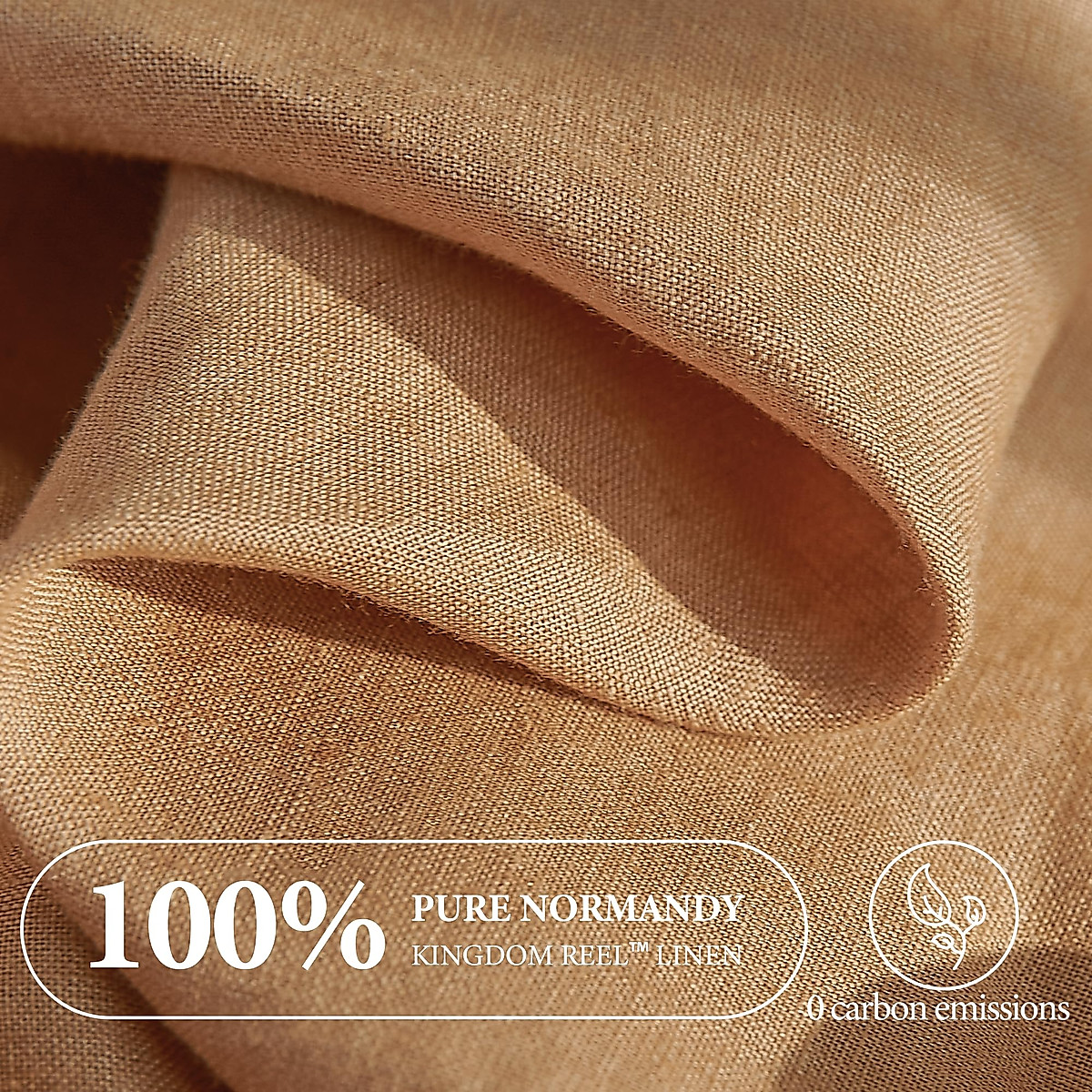 cebihy 100% Linen Duvet Cover Set King 3 Pieces, French Normandy Flax Linen, Cooling, Soft, and Breathable Linen Bedding Set - 1 Duvet Cover 90"x 104", 2 Pillowcases 20"x 40", Camel