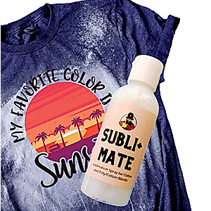 Sublimation Spray for Cotton and Polyester-3 oz Concentrate makes 16oz- Brighter and More Vibrant Colors. Polycrylic-Free. Comes with Full Instructions on How to dilute