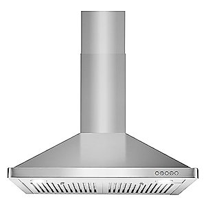 COSMO 63175 30 in. Wall Mount Range Hood with 380 CFM, Ducted, 3-Speed Fan, Permanent Filters, LED Lights, Chimney Style Over Stove Vent in Stainless Steel