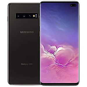 Samsung Galaxy S10+ Plus G975F GSM Unlocked Smartphone (Renewed) (Ceramic Black, 128GB)
