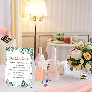 Geosar Ring Game Put a Ring on It Bridal Shower Games with Rings Dont Say Bride Game Rules and 60 Plastic Rings Bridal Shower Favors for Guests Wedding Shower Games(Colorful, Plant)