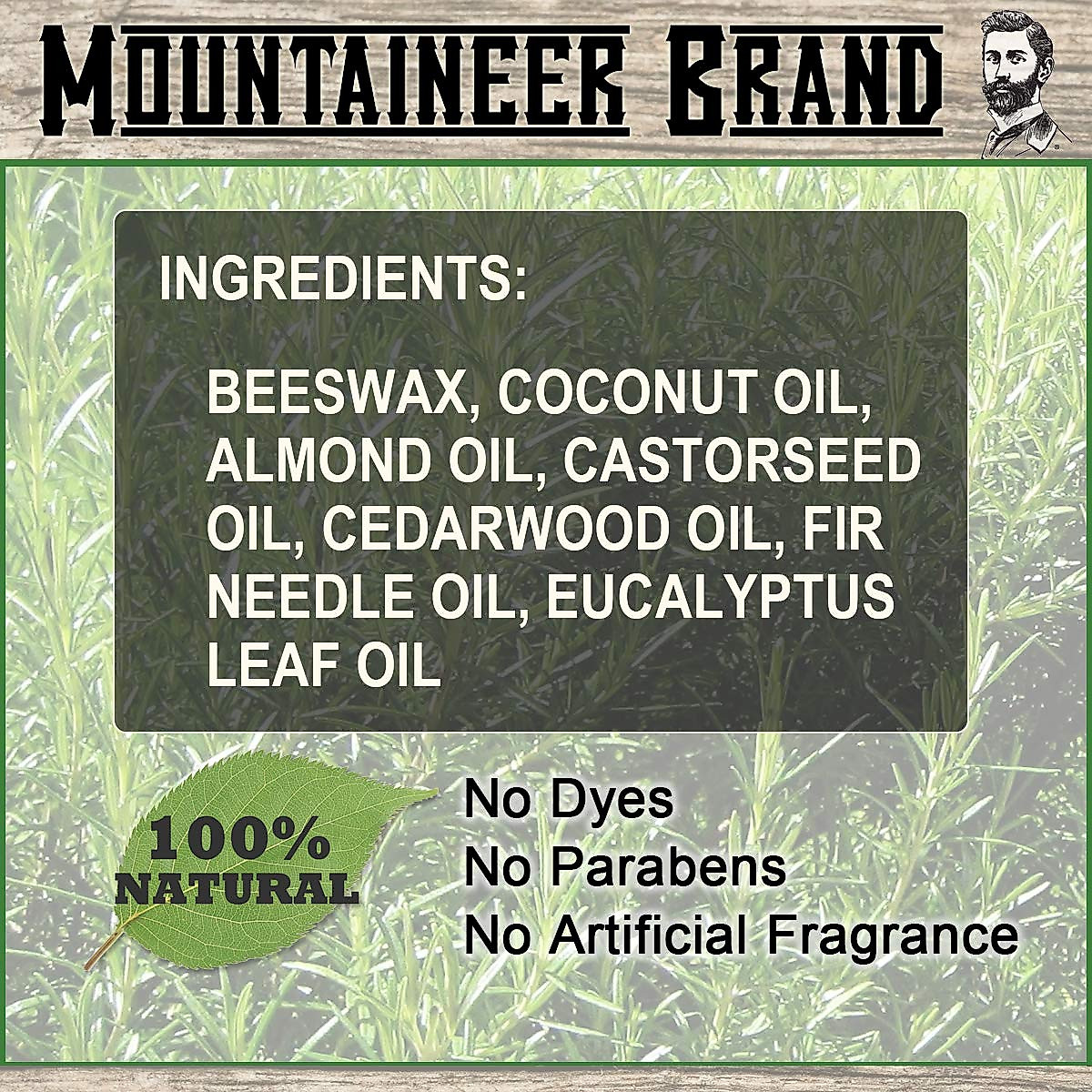 Mountaineer Brand Heavy Duty Beard Balm For Men | 100% Natural with No Parabens or Dyes | Leave In Styling and Conditioning Balm | Shape, Smooth, Grooming Beard Kit | Timber Scent 2oz