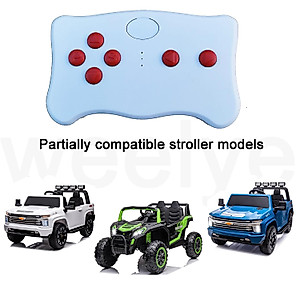 weelye (TX10) red Button 2.4G Bluetooth Remote Control, No Universal,for Kids Electric Ride On Car Only with Brand weelye FCC CE Label Original Receiver