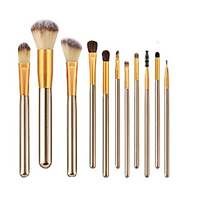 Folding Brush Makeup 11PCS Foundation Eyebrow Tools Brush Brush Eyeshadow Sets Cosmetic Brush Foundation Blending Brush with Case