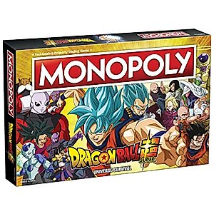 Monopoly Dragon Ball Super | Recruit Legendary Warriors Goku, Vegeta and Gohan | Official Dragon Ball Z Anime Series Merchandise | Themed Monopoly Game