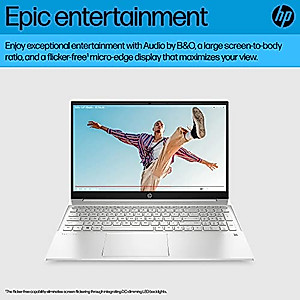 HP 2022 Newest Pavilion 15.6" FHD Touchscreen Laptop, Intel 12-Core i7-1260P, Iris Xe Graphics, 16GB DDR4 1TB NVMe SSD, WiFi 6, USB-C, HDMI 2.0, Backlit Keyboard, Fingerprint, Win11 Pro