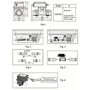 GOORIDA 220V 240V/3KW Spa Hot Tub Thermostat, Inflatable Pool Thermostat with Adjustable Temperature Fits for Bathtub, Above Ground Pools, Water Thermostat Replacement Parts