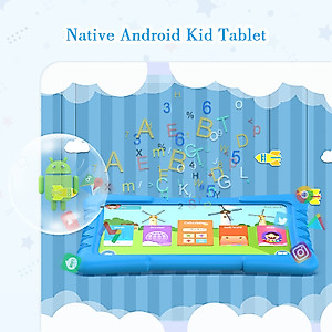 MAGCH Kids Tablet 7 inch, 2GB RAM, 32GB ROM, Android 11, Kids App Pre Installed, 1.8GHz Quad Core Processor, IPS HD Display, 7” Android Tablet, WiFi, Kid-Proof Case (Blue)