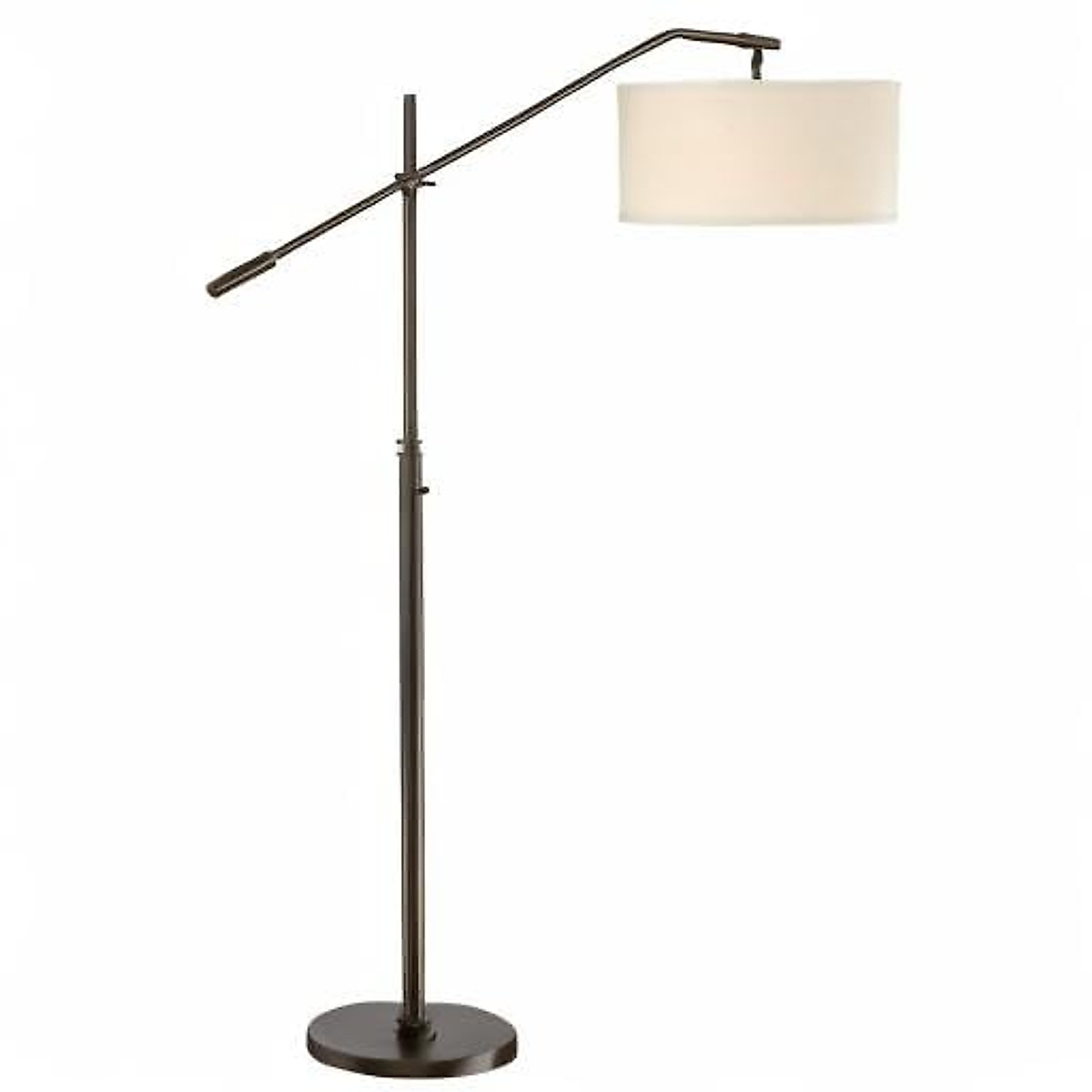 Possini Euro Design Holden Modern Farmhouse Rustic Industrial 62 1/2" Tall Standing Floor Lamp Light Curved Arc Adjustable Smart Plug Metal Oil Rubbed Bronze Finish Living Room Bedroom House Reading