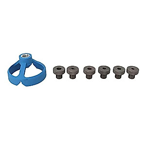 Woodworking Drill Guide Kit with Dowel Jig Cabinet Door Hinge Jig and Countersink Drill Bit Sets - Positioner Hole Locator and Vertical Fixture Included