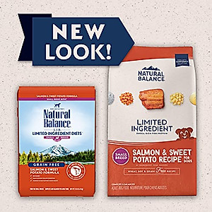 Natural Balance Limited Ingredient Small Breed Adult Grain-Free Dry Dog Food, Salmon & Sweet Potato Recipe, 4 Pound (Pack of 1)