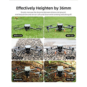 INTOOIN Landing Gear and Propeller Holder for DJI Air 3 - Sensor Propeller Guard with 36mm Height Boosting Stand - Auxiliary Kit for DJI Air 3 Fly More Combo Drone Accessories