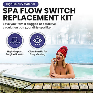 2560-040 Flow Switch Replacement Part Kit for Sundance Spas and Jacuzzi Hot Tub, Complete Assembly Flow Switch Replaces