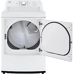 LG DLE6100W 7.3 Cu. Ft. White Front Load Smart Electric Dryer