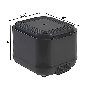 AQUANEAT Powerful Aquarium Air Pump, 250GPH, 10W, Dual Outlets, for up to 300 Gallon Fish Tank, Super Quiet Oxygen Aerator with Gang Valves, Adjustable Hydroponic Air Bubbler Pump