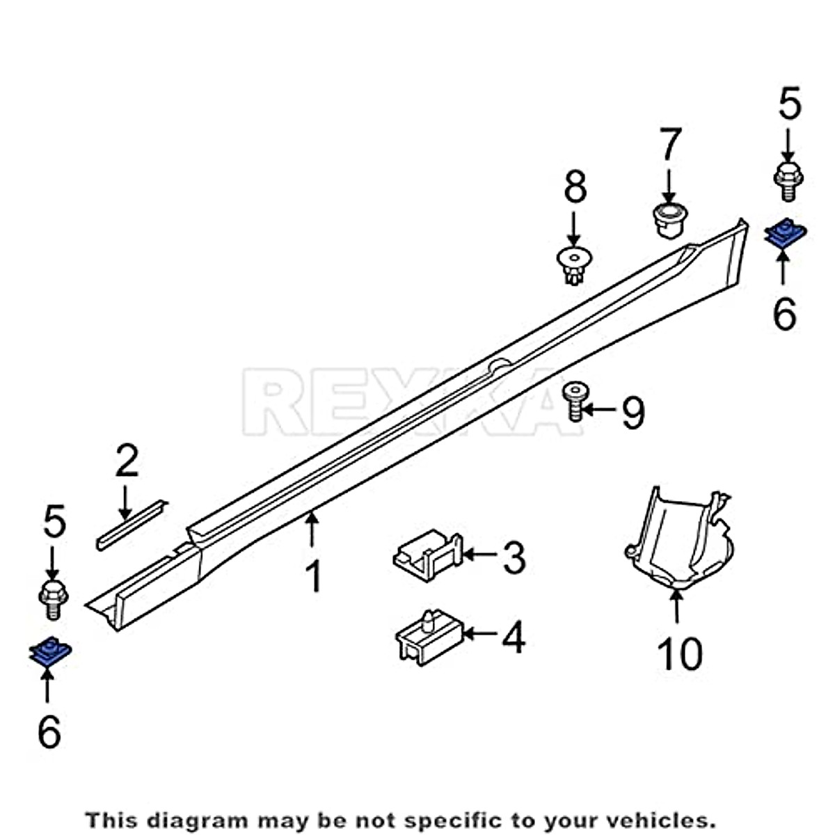Rexka 25 pcs Fender Liner Bumper Cover Splash Shield U Type Nut Clip Compatible with BMW 07129904150 E36 E46 E60 E63 E88 E90