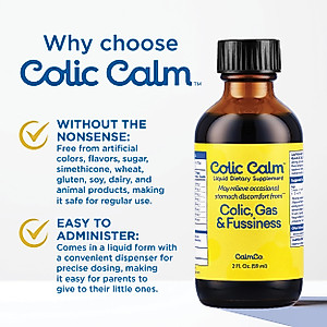Colic Calm Gripe Water, Colic & Infant Gas Relief Drops, 2 Ounce
