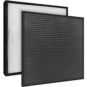 CFKREYA EJ120 Replacement HEPA Filter, Compatible with EJ Air Purifier, Include H13 Grade HEPA and Carbon Filter