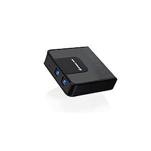 IOGEAR 4x2 USB 3.0 Peripheral Sharing Switch - Share 4 USB Devices Between 2 Computers - LED Indicators - Cables n Remote Included - PC - MAC - Printer - Scanner - Mouse/Keyboard and More - GUS432
