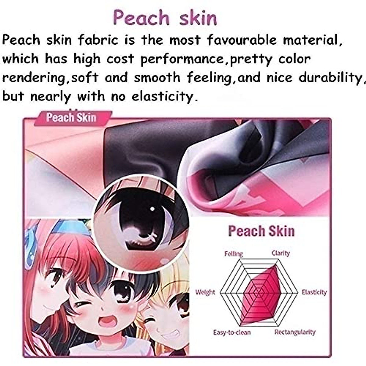 Looxx Maou Gakuin No Futekigousha：Misha Necron 21110 Anime Pillow Cover/Body Pillowcase, Double-Sided Pattern Peach Skin/2wt Throw Pillow Case, Anime Fans' Favorite Cushion Cover