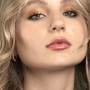 14k Rose Gold Hoop Earring Cartilage or Nose Piercings Choose From 4 Sizes - Petite Earrings 22 or 20 Gauge For Sensitive Ears Nickel Free (20G 5/16")