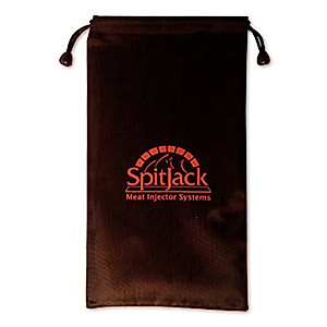 SpitJack Magnum Meat Injector. Food Flavor Injection Syringe for Smoked BBQ Marinades and Meat Seasoning. 2 Needles for Pork Butt, Beef Brisket, Turkey Breast. 50ml Capacity. Made in The USA.