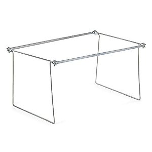 Blue Summit Supplies Letter Size Hanging File Bars, 2 Pack, Sturdy Steel Metal File Cabinet Bars for Hanging Files on Desktop or in File Drawers, Set of 2