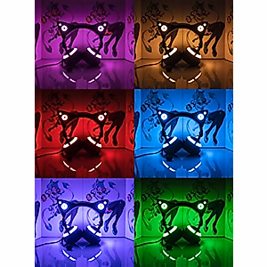 Axent Wear New Edition Wireless Cat Ear Headphones (12 Color Changing) 3.5mm Jack, Bluetooth&Wired Connection (Black)