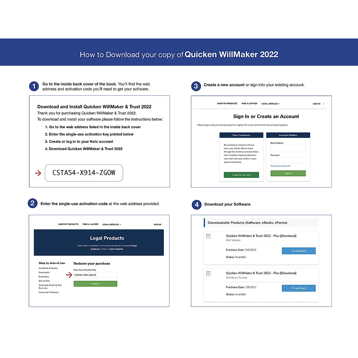 Quicken Willmaker & Trust 2022: Book & Software Kit (Nolo)