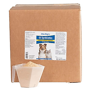 Doc Roy's GI Synbiotics- Probiotic & Prebiotic Supplement - for Dogs and Cats- 25lb Box Granules